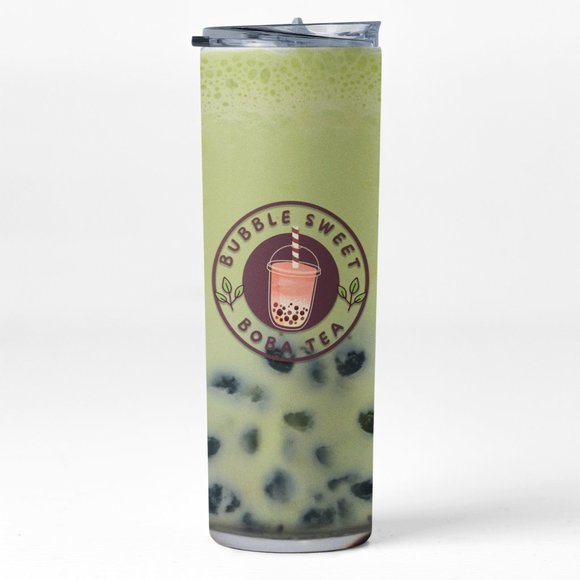 Pop & Dot | Dining | Matcha Boba Bubble Tea Tumbler | Poshmark